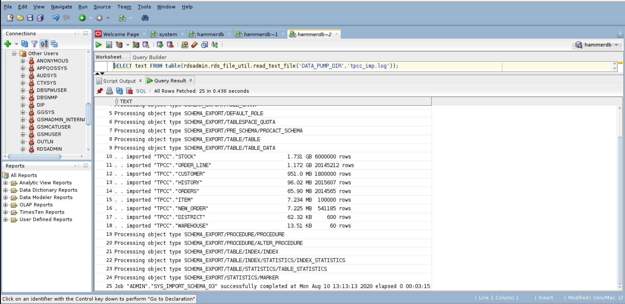 Setup A Hammerdb Testing Aws Rds Oracle Database Drew Lo